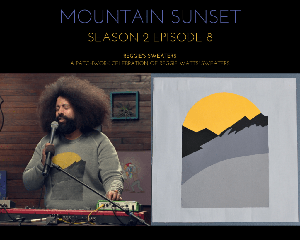 Reggie wears a mountain sunset – Season 2, Episode 8 #ReggiesSweaters ...
